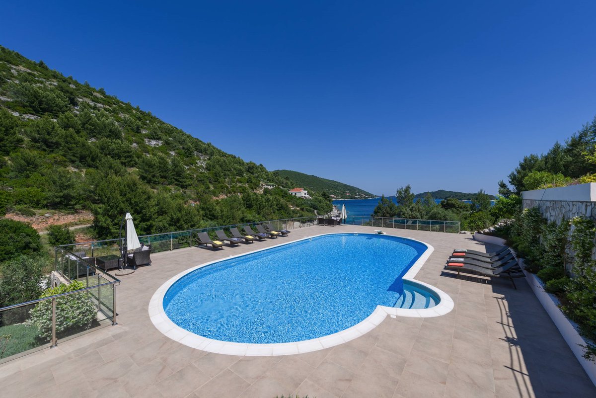 Croatia Island Korcula Beachfront luxury villa for rent ...