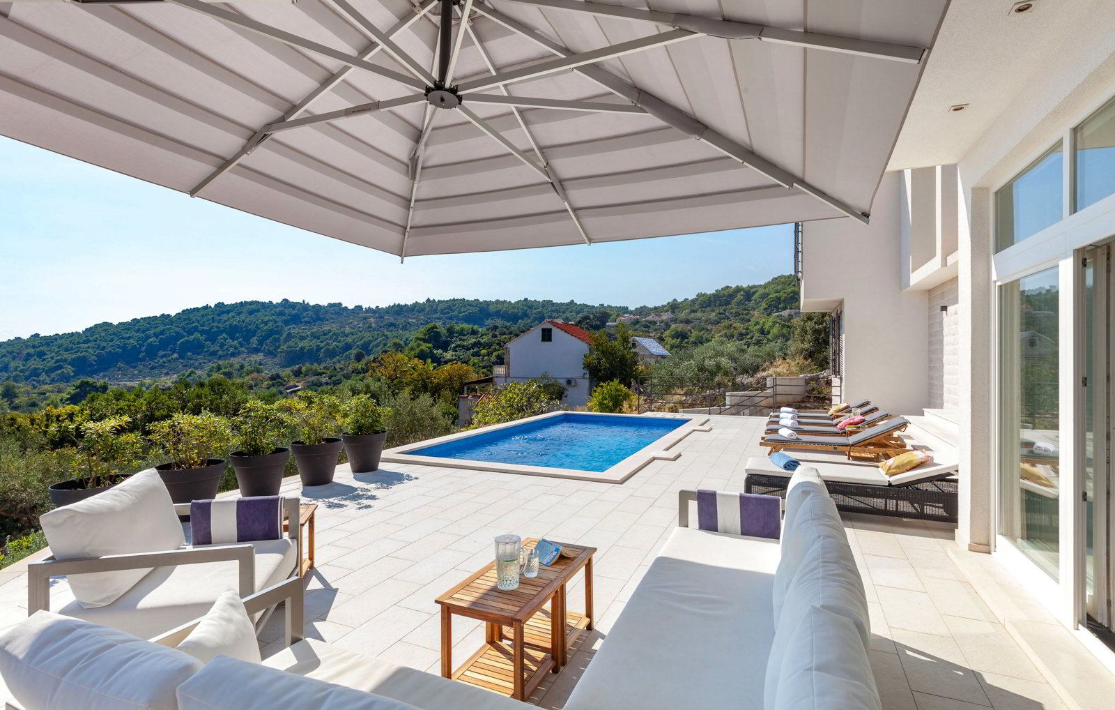 Croatia island Brac Selca Modern sea view villa rent - Croatian Villas ...